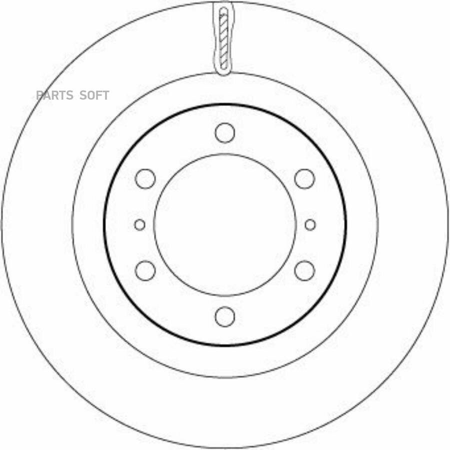 Диск тормозной передний toyota lc prado (j150)/ lexus gx460 iv /vent d=338 trw df7880s