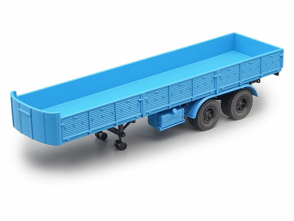 Минский 5205 полуприцеп, синий, масштабная модель коллекционная