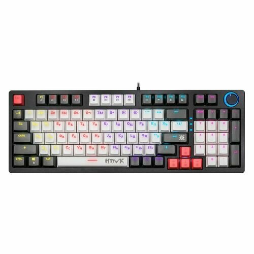 Клавиатура Defender Hawk GK-418, USB, черный + белый [45418]