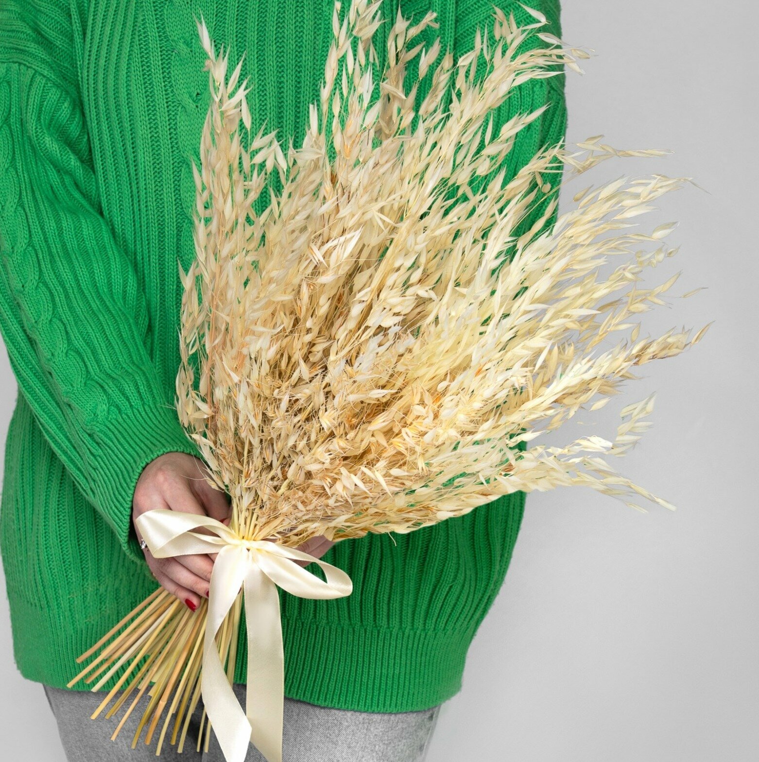 Букет "Белый Овес" сухоцвет большой