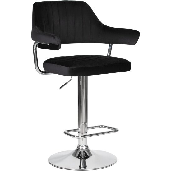 Стул барный Dobrin CHARLY (черный велюр (MJ9-101))