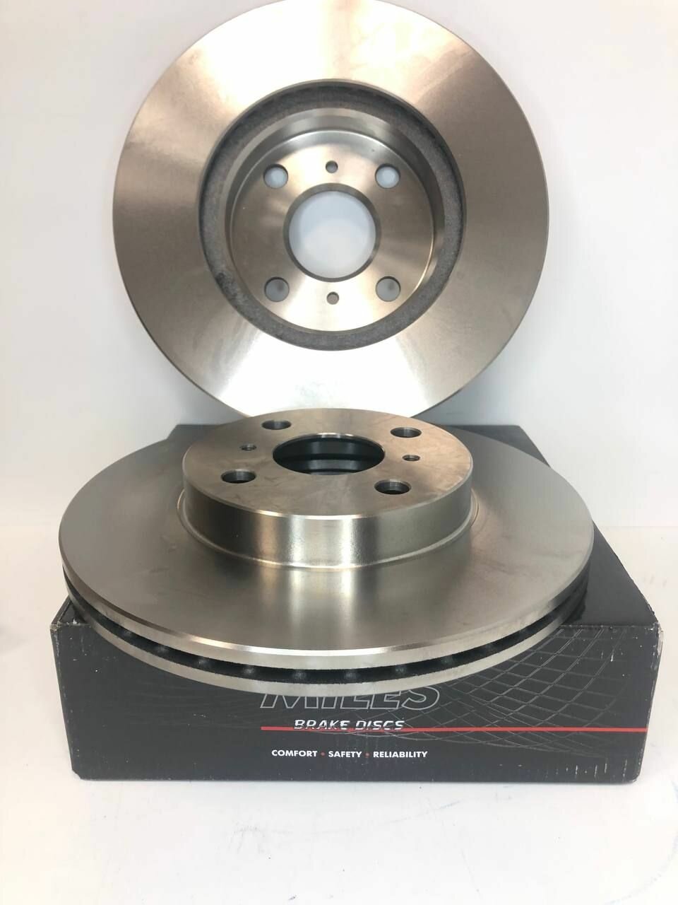 Диски тормозные передние Джили МК МК Кросс (Geely MK MK Cross) комплект 2шт MILES