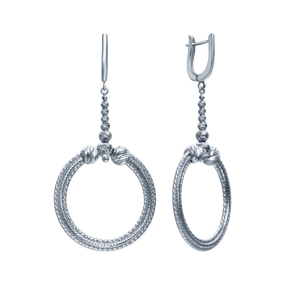 Серьги ELEMENT47, серебро, 925 проба