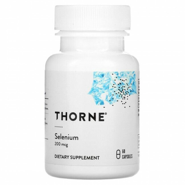 Thorne Research, Selenium, Селен, 200 мкг, 60 капсул