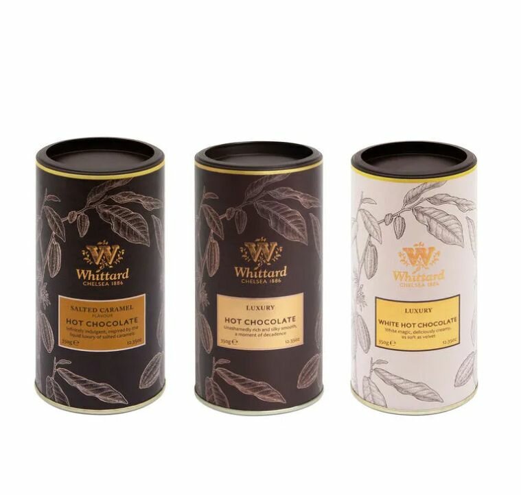 Набор горячего шоколада Whittard of Chelsea 1886 The Hot Chocolate Classics Subscription, 3 x 350г