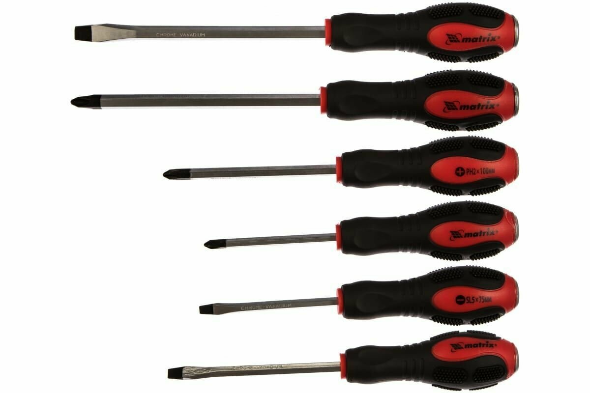 Набор ударных отверток MATRIX , 6шт. 19120