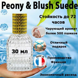 Масляные духи Peony & Blush Suede, женский аромат, флакон спрей 30 мл.