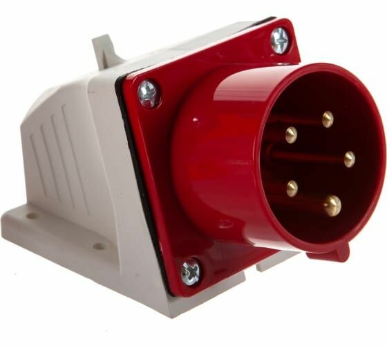 Вилка силовая настеная 515 3Р+РЕ+N 380 В 16А