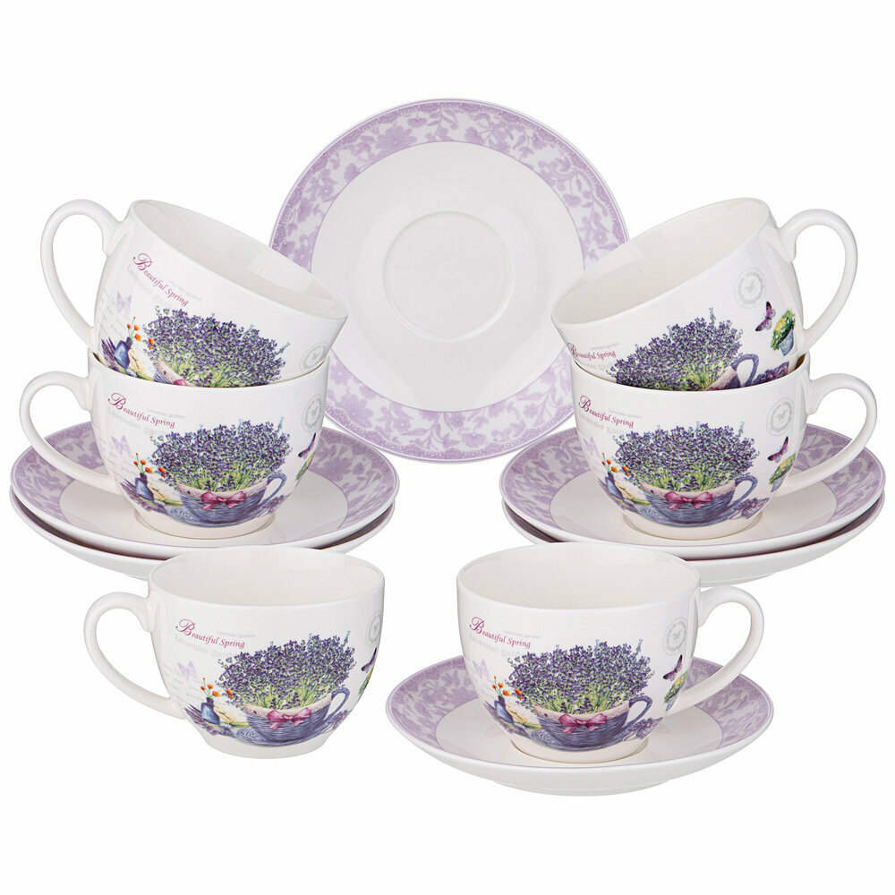 Чайный набор на 6 пер. 12 пр. 280 мл KSG-87-305