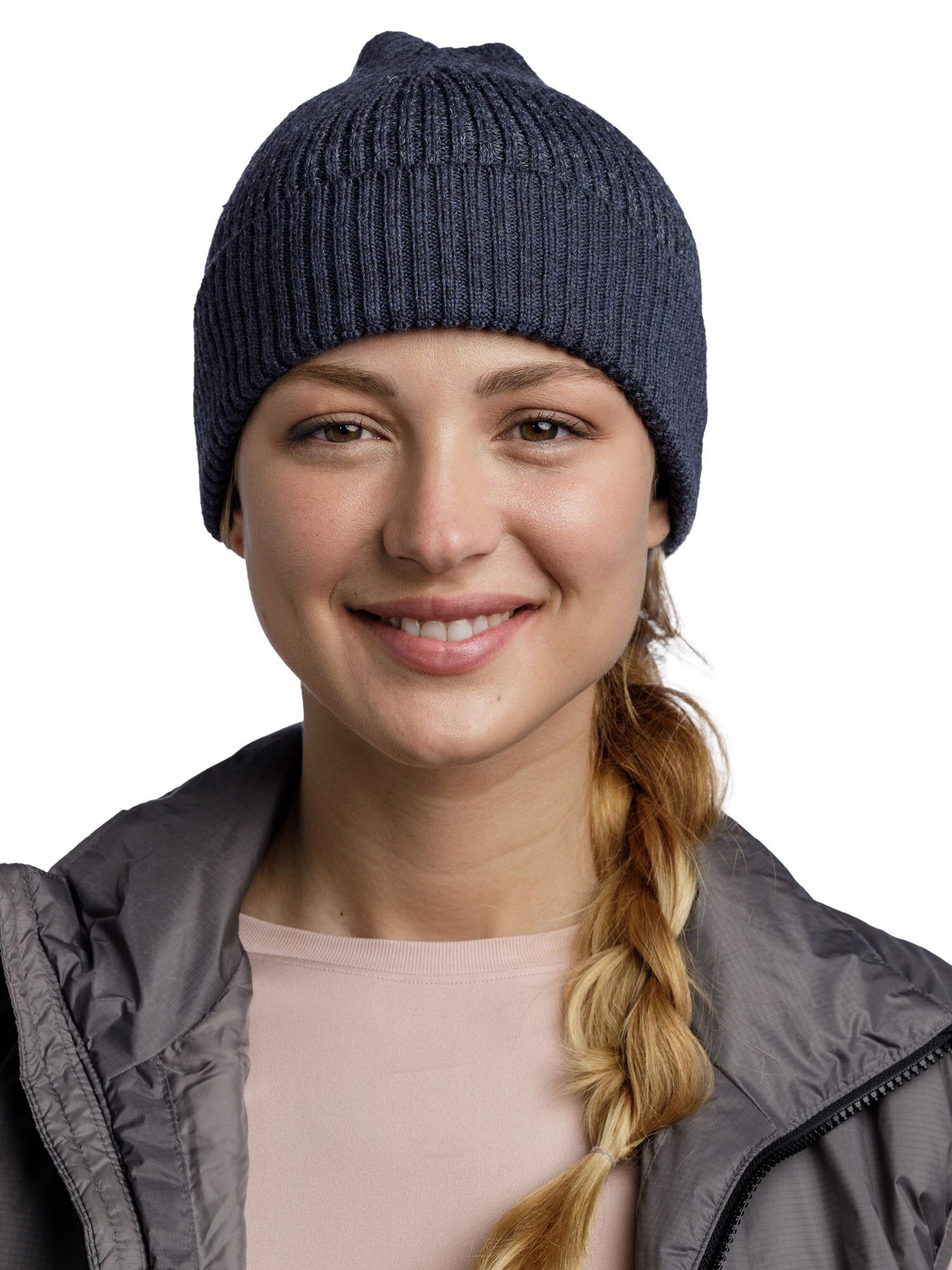 Шапка Buff Merino active hat для взрослых и детей, синий — фото 1