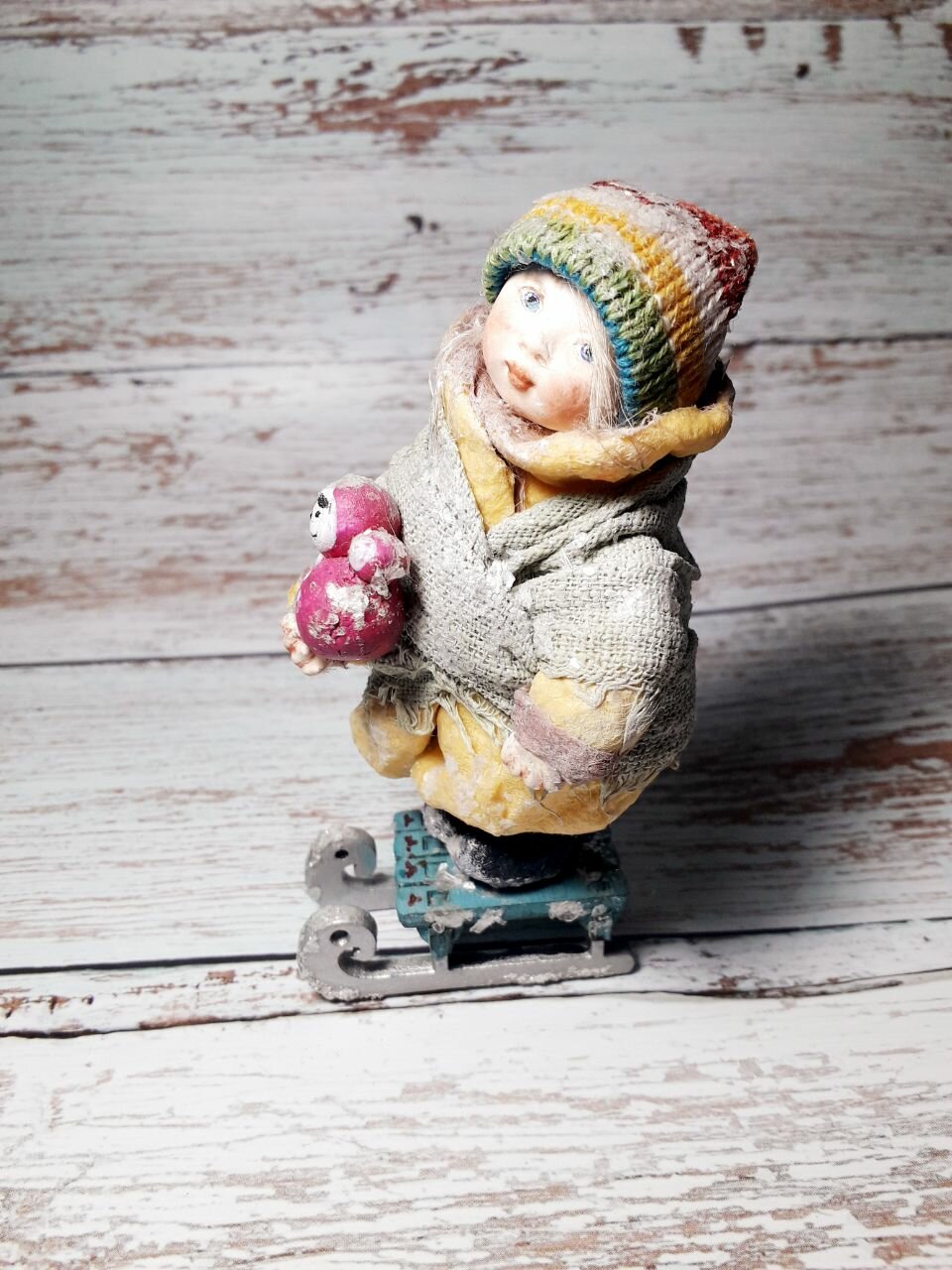 Ватная игрушка *Юлька* 10,5см.