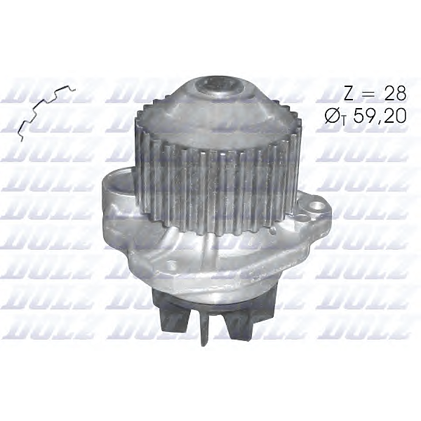 DOLZ c123 (00001201E9 / 00001201F2 / 00001201F6) помпа водяная Peugeot (Пежо) 607 3.0 v6