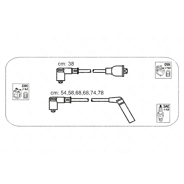STELLOX 10-38492-SX (1038492_SX / 32700-PHK-003 / 32700PHK003) к-кт проводов\ Honda (Хонда) cr-v 2.0 95