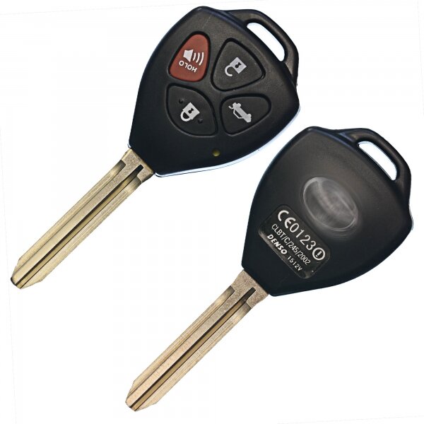 Корпус ключа зажигания TOYO15P, 3 ключа, с паникардой, ромбовидный, для Toyota, из Китая