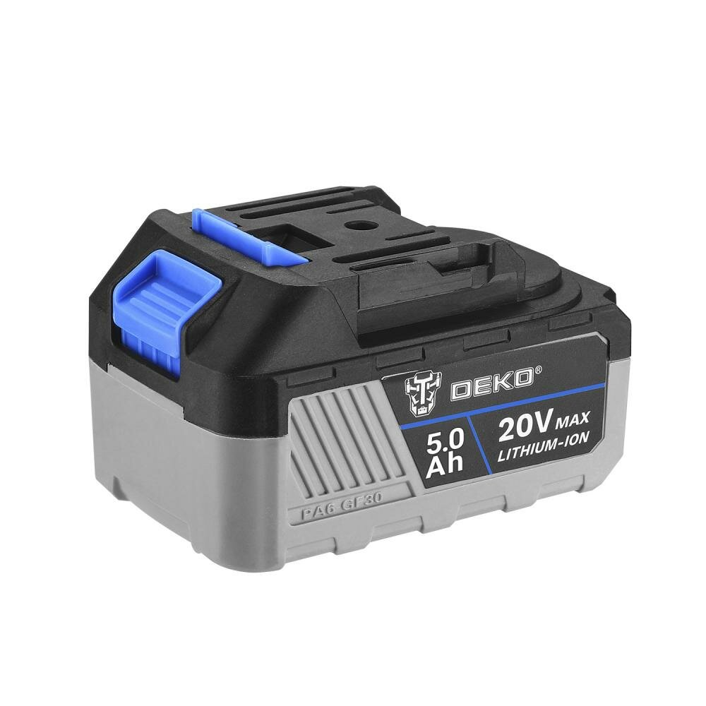 Аккумуляторный блок DEKO, Li-ion 20V, емкость 5 Ah (слайдер)