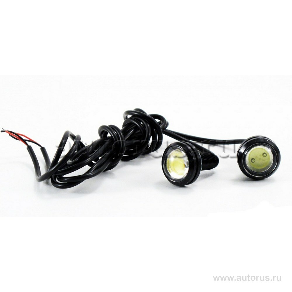 Ходовые огни drl-yy-3w (мет. корп. точечные,22 мм )2шт нпп орион