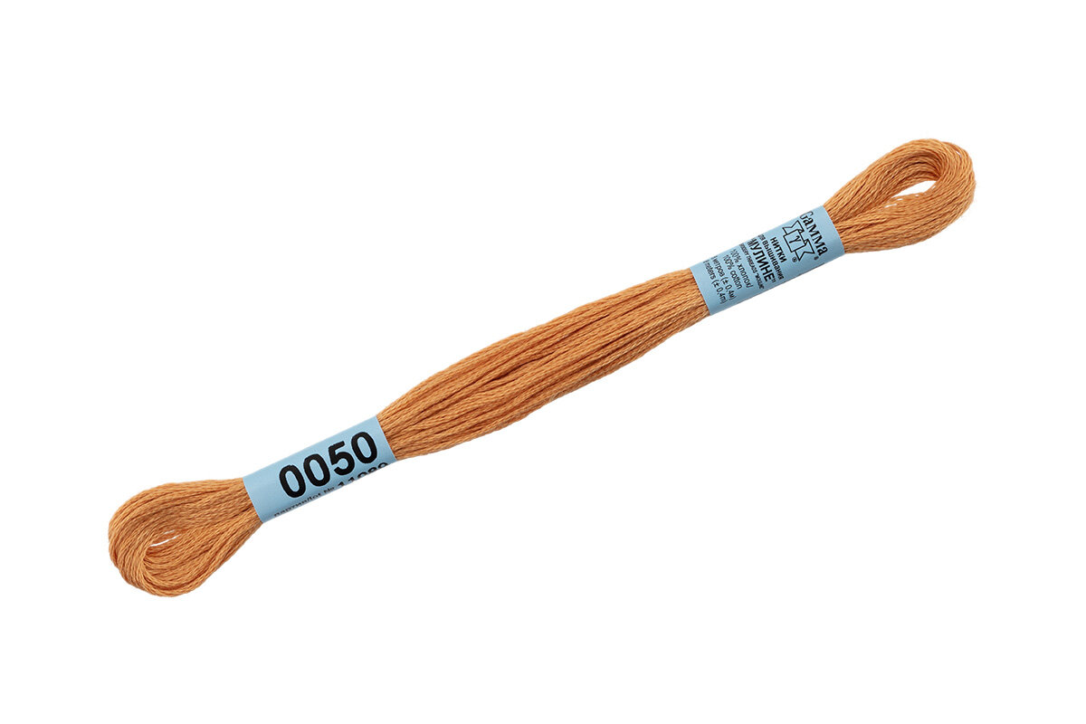 Мулине GAMMA нитки для вышивания 8м. 0050 розово-бежевый, 1 штука.