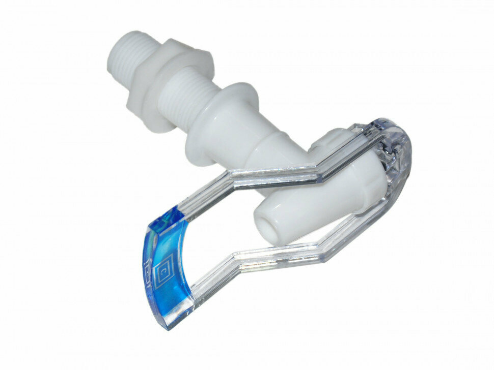 Кран кулера под кружку, внешняя резьба (синий) KL005 синий