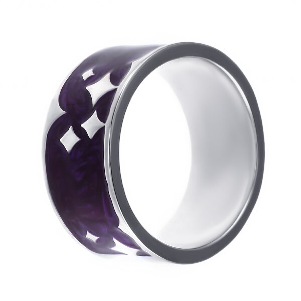 Кольцо, серебро, 925 проба, эмаль