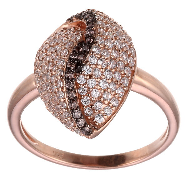 Кольцо, серебро, 925 проба, циркон