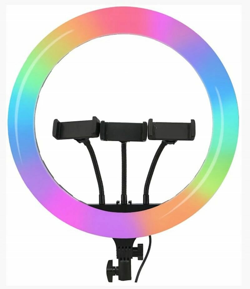 Rgb led soft ring light mj36 кольцевая светодиодная лампа