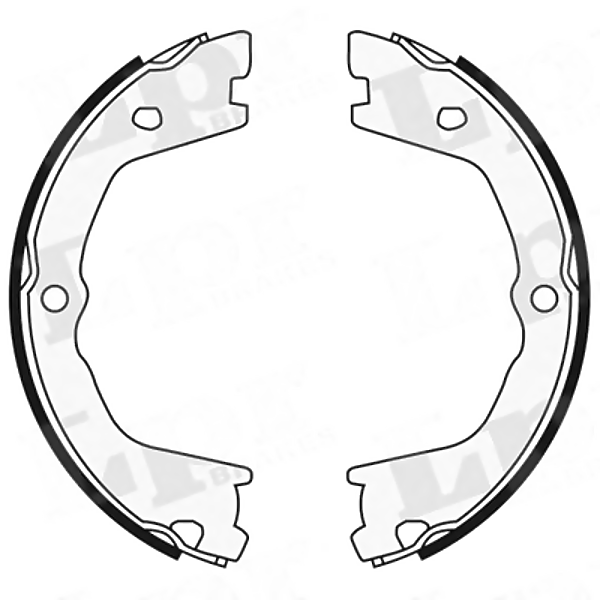LPR 09080 (09080 / 42535858) колодки тормозные ручника комплект\ iveco daily 96