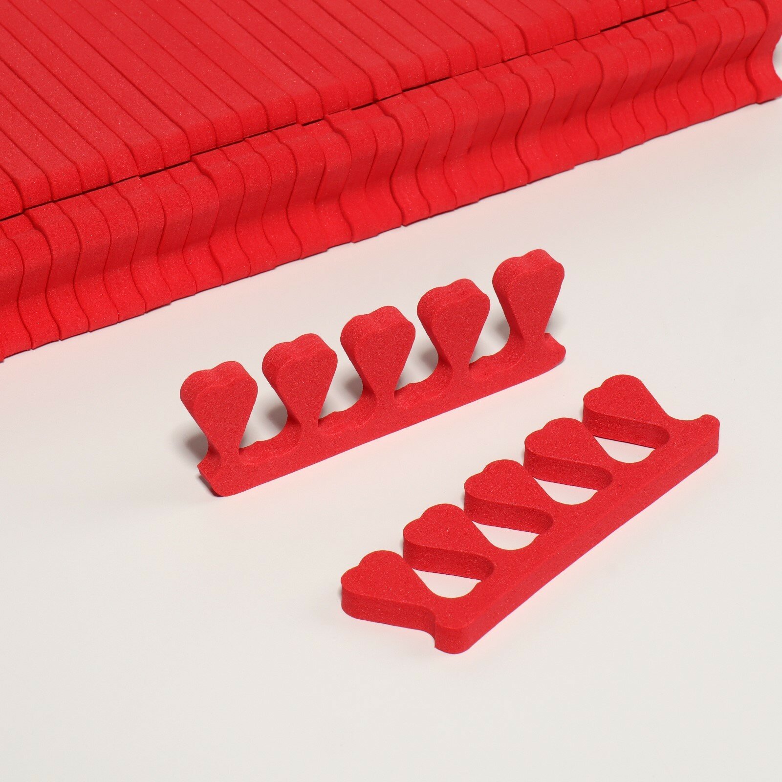 Разделители для пальцев Queen Fair «Сердца», полиэтилентерефталат, 100 пар