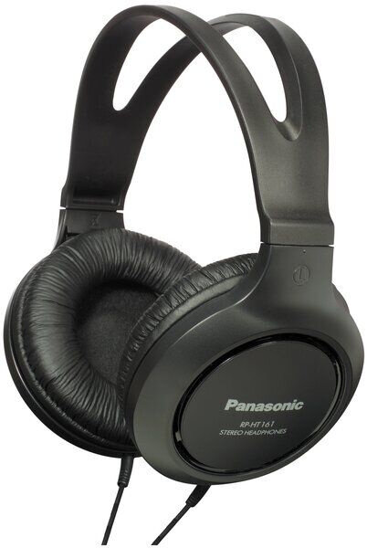 Наушники Panasonic RP-HT161E-K, 3.5 мм, мониторные, черный