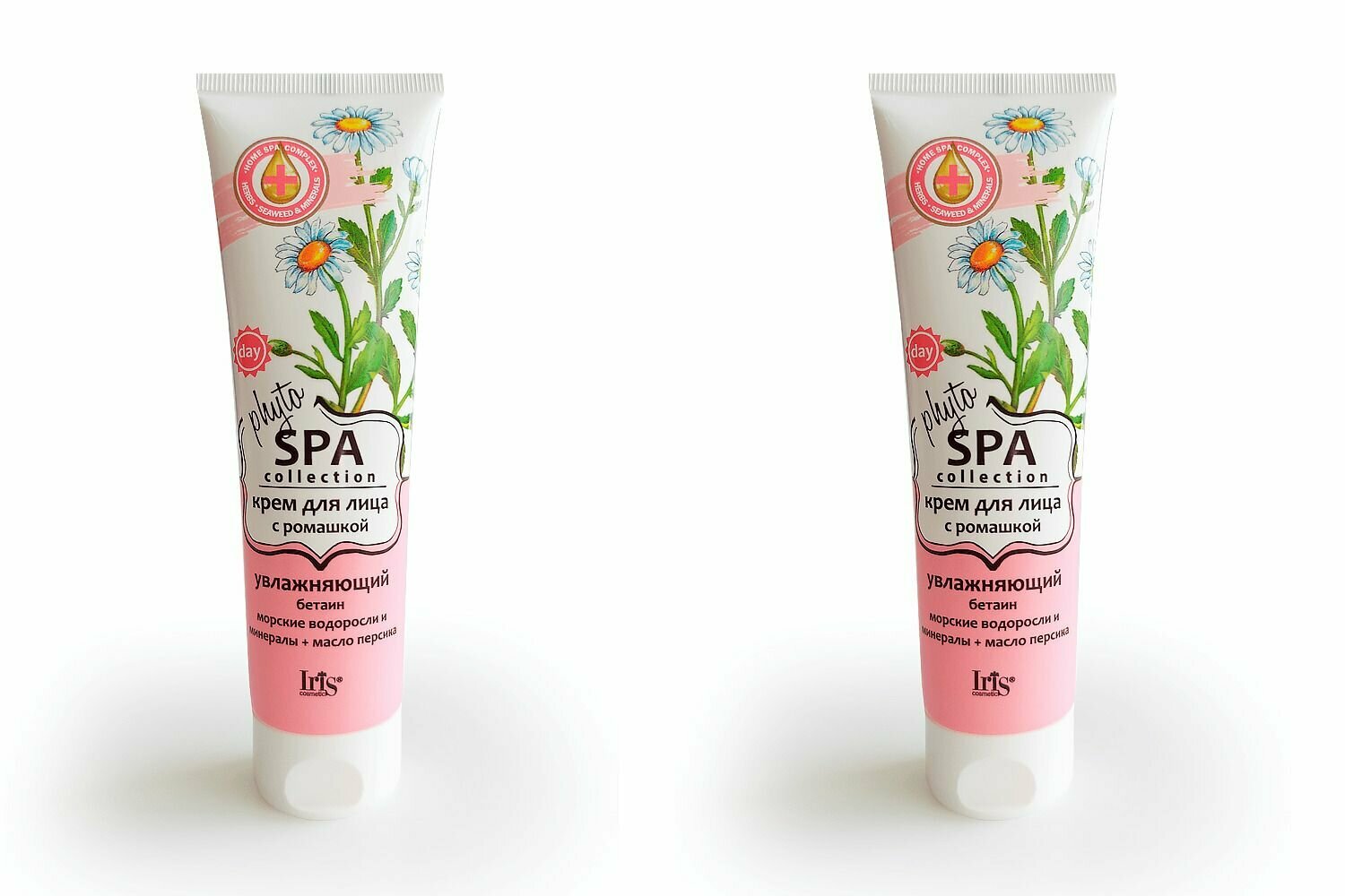 Iris cosmetic Крем для лица Phyto Spa Collection с Ромашкой дневной увлажняющий туба, 100 мл, 2 шт.