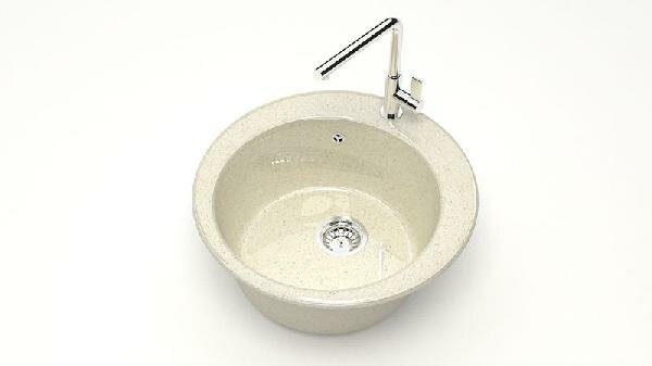 Мойка глян. Виктори Z30Q2(беж.) 475x475x180, без сифона Granit MARR BERGG