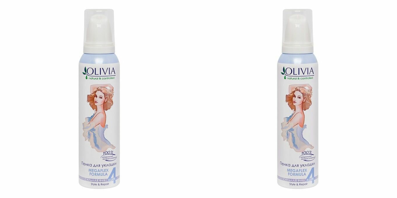 OLIVIA Пенка для волос сильной фиксации с экстрактом Ромашки, 150 мл, 2шт