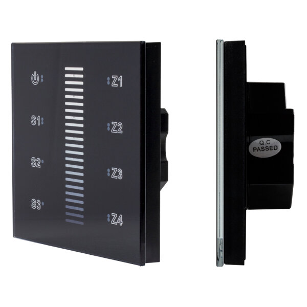 Панель управления Arlight INTELLIGENT ARLIGHT Сенсорная панель DALI-901-11-ADDR-3SC-DIM-DT6-IN Black (BUS) (INTELLIGENT ARLIGHT, IP20 Пластик, 3 года)