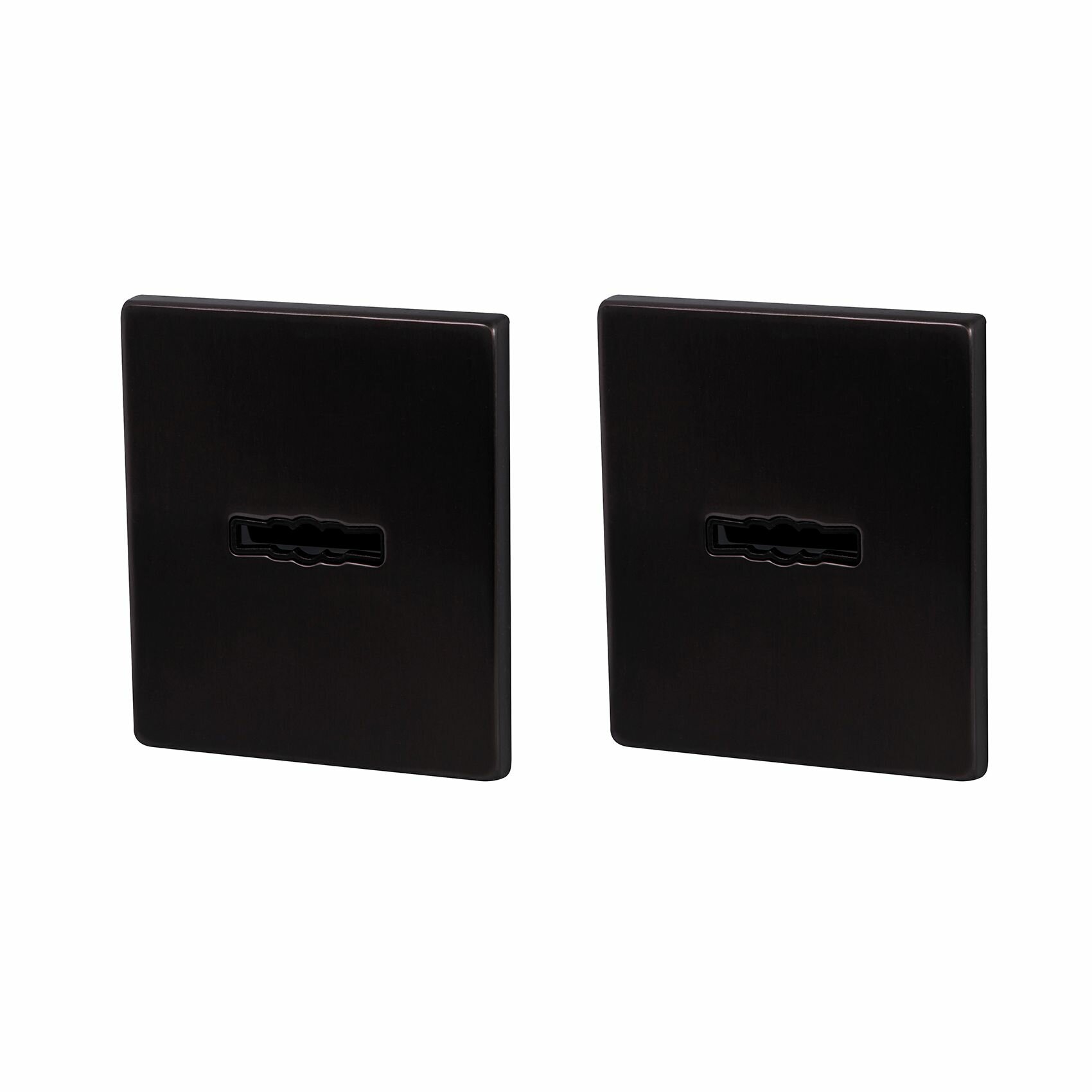 Декоративная накладка на сувальдный замок Armadillo (Армадилло) PS Protector/USS BL Черный (2 штуки)