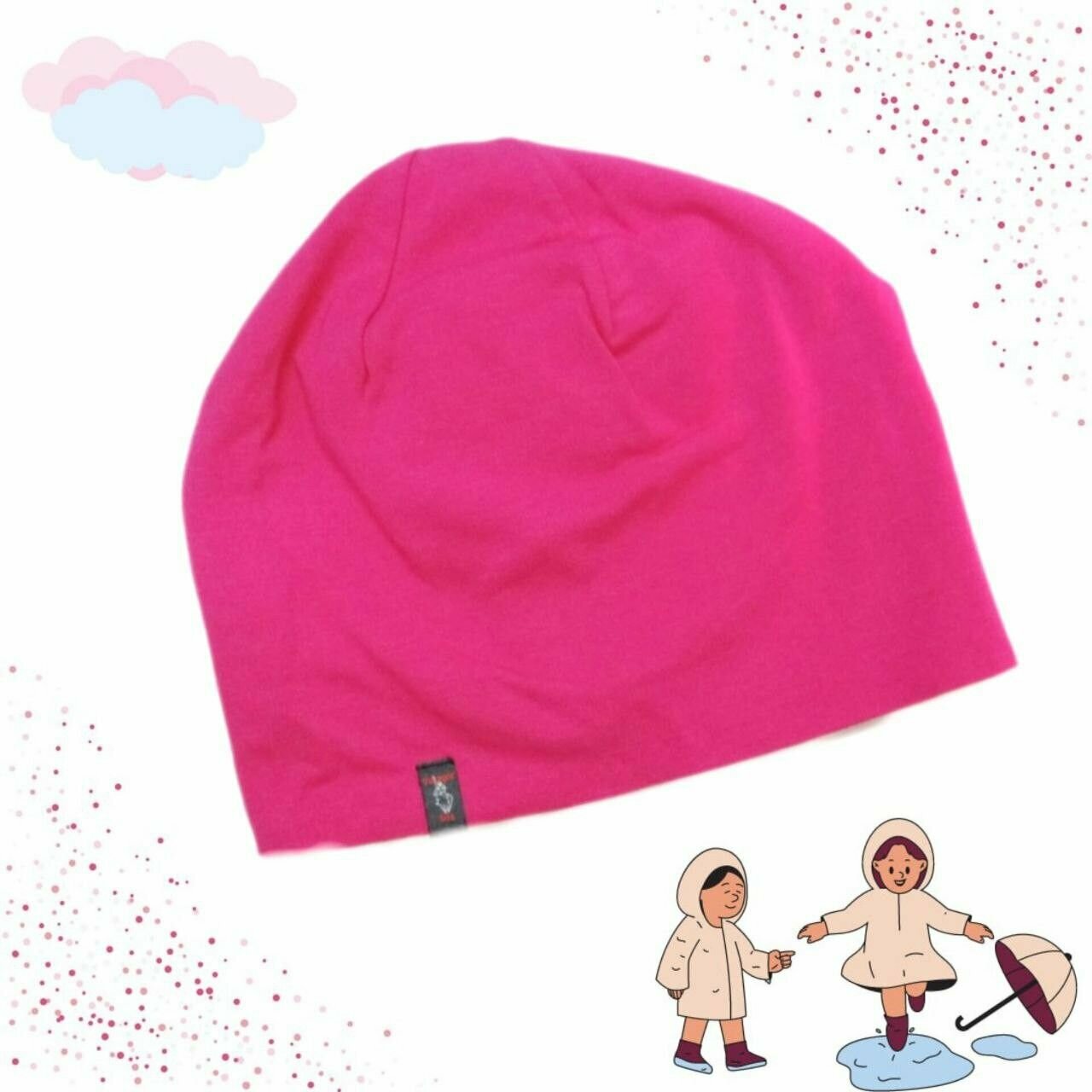 Шапка-бини Margot Bis Базовая коллекция для девочек