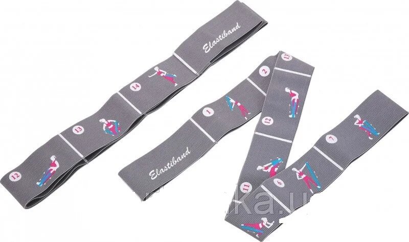 Эспандер-лента замкнутая с захватами 84х5х4cм PRO SUPRA 1800 Серый