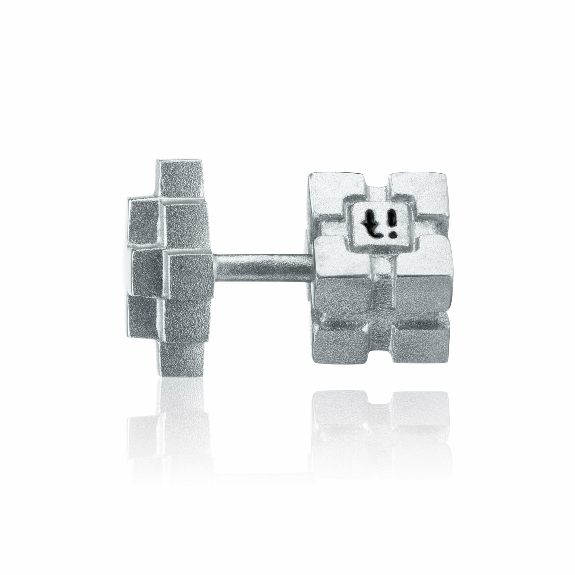 Серьги пусеты Thing Jewelry, серебро, 925 проба, родирование — фото 1