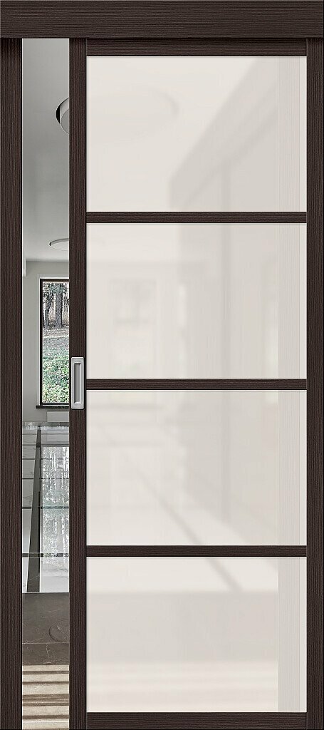 Дверь Твигги-11.3 / Цвет Wenge Melinga / Стекло Magic Fog / Двери Браво