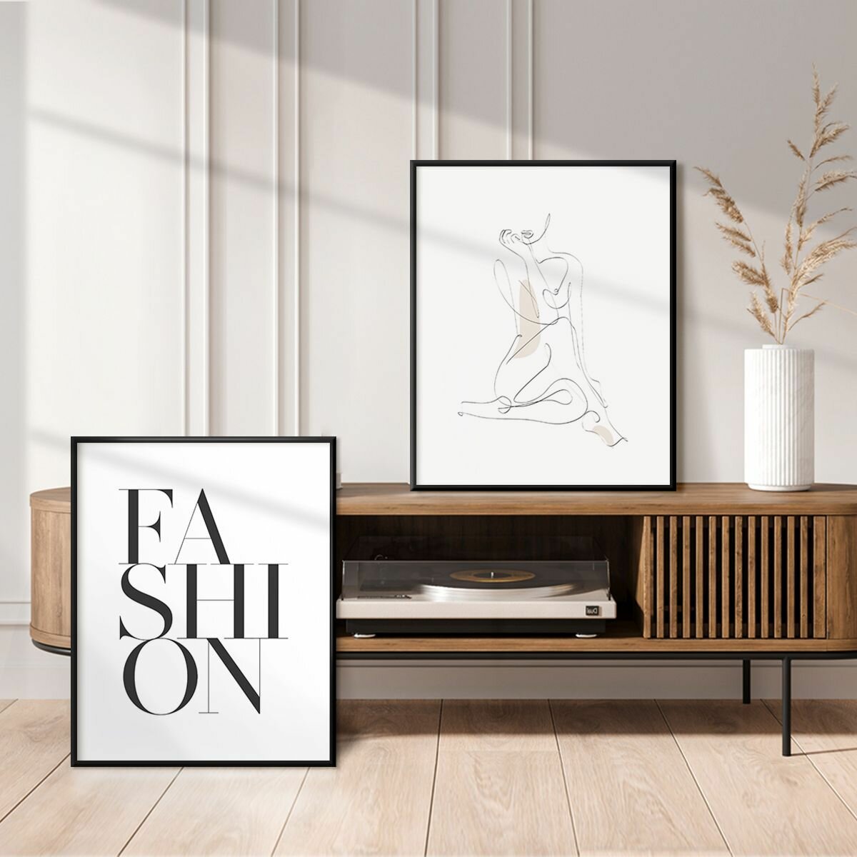 Постер 2 шт 30х40 без рамки "Фэшн силуэт" набор картин для интерьера