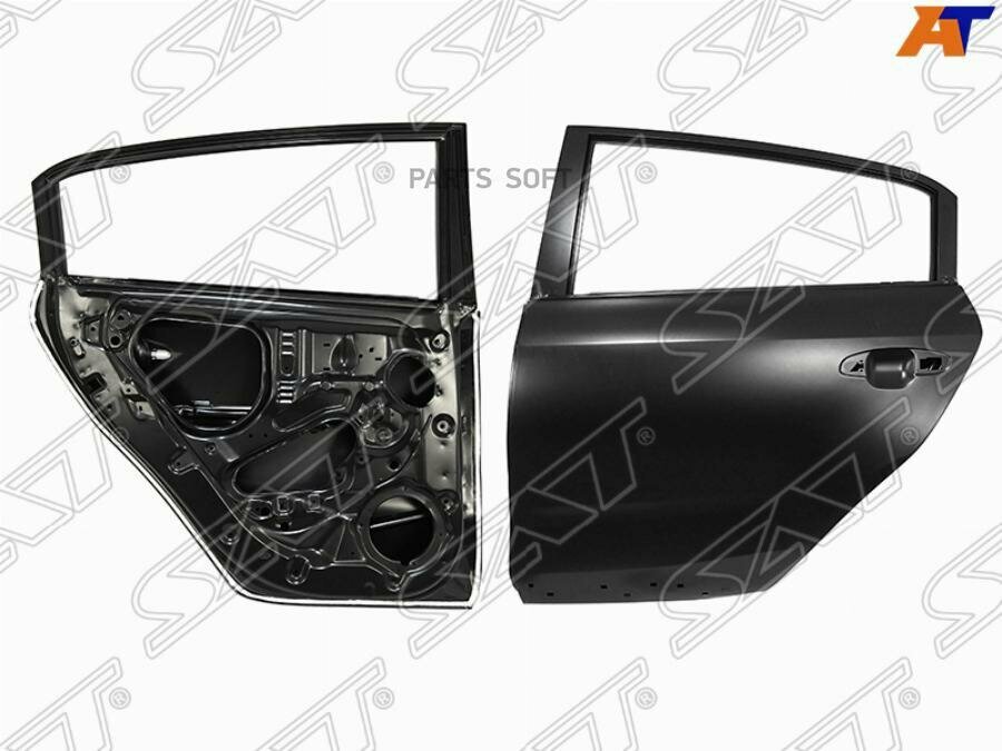 Дверь задняя Kia Rio X-Line 17-22 / Solaris KRX 24- (Слева) Sat арт. STKA490412