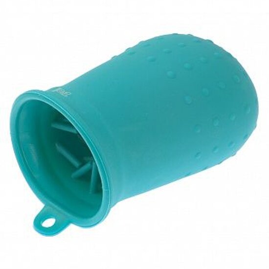 Лапомойка для собак силиконовая малая (тёмно-бирюзовая) 21030