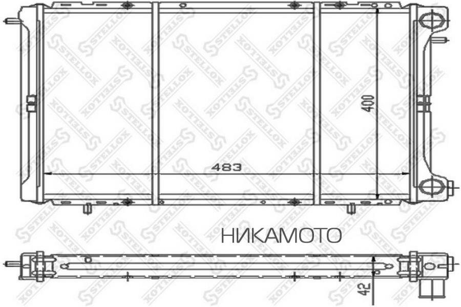 STELLOX 1025232SX радиатор системы охлаждения!\ Renault R19/Trafic 1.8-2.1D 88-97