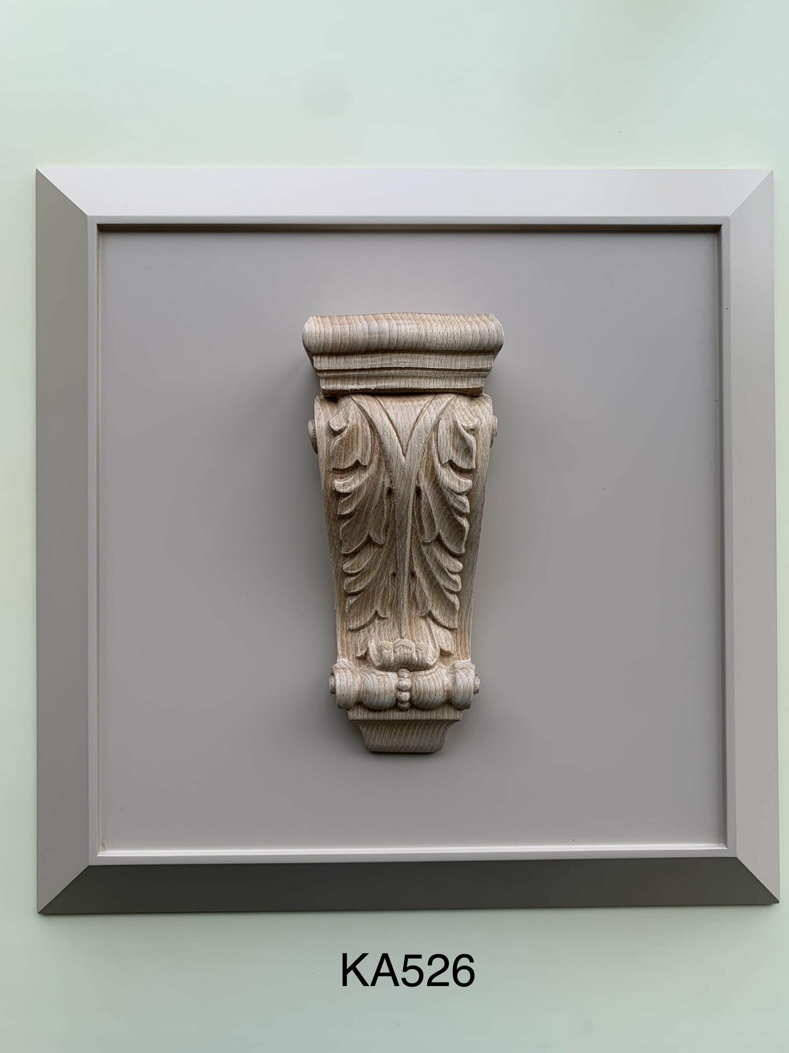 Резной декор KA526 из массива Бука 115 x 255 x 70 (мм)