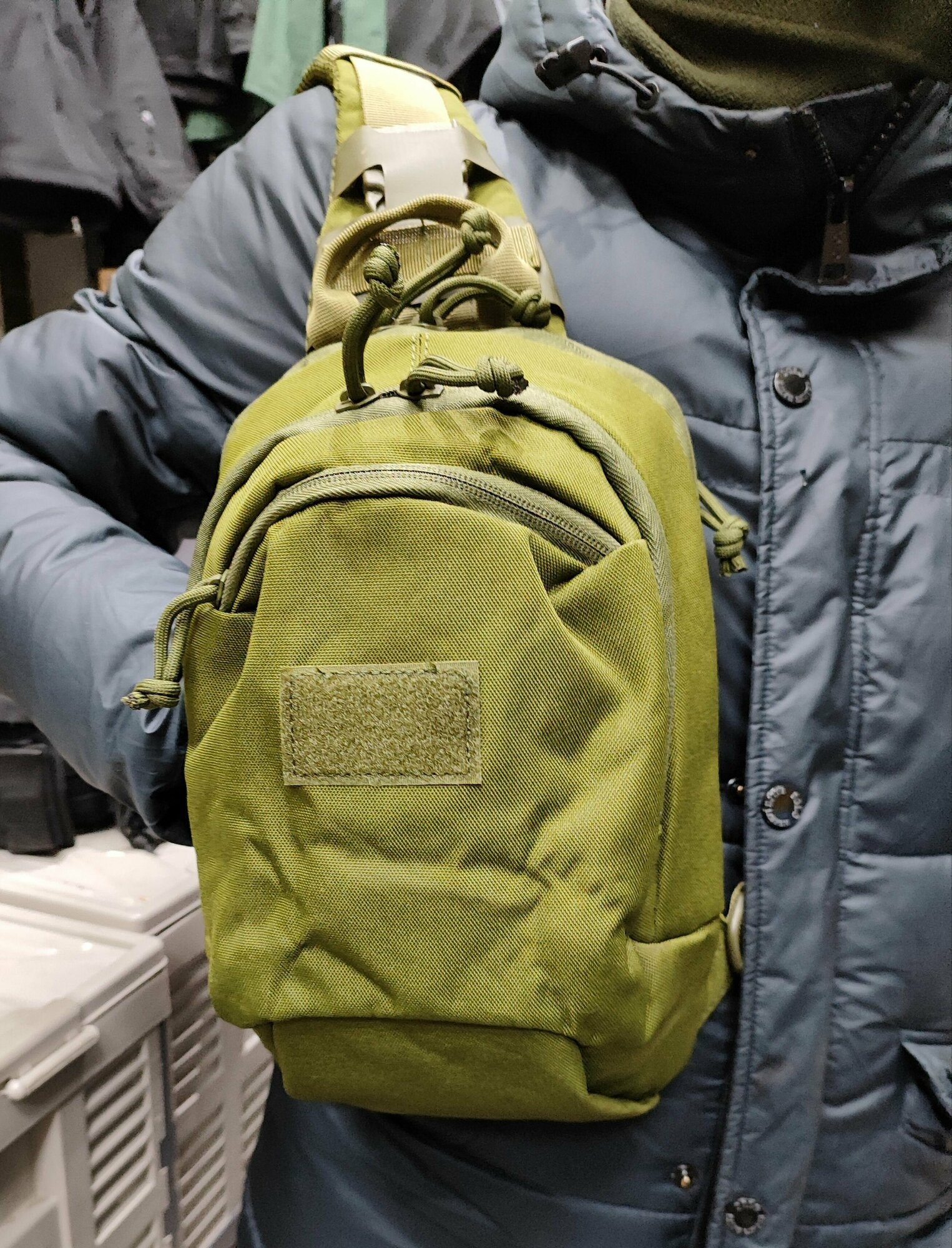 Сумка для пистолета скрытного ношения с быстрым доступом/тактический однолямочный рюкзак пистолетный Yakeda Olive