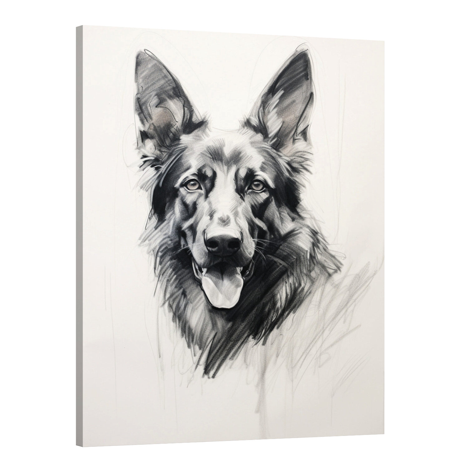 Интерьерная картина 50х70 "Верный пес-страж"