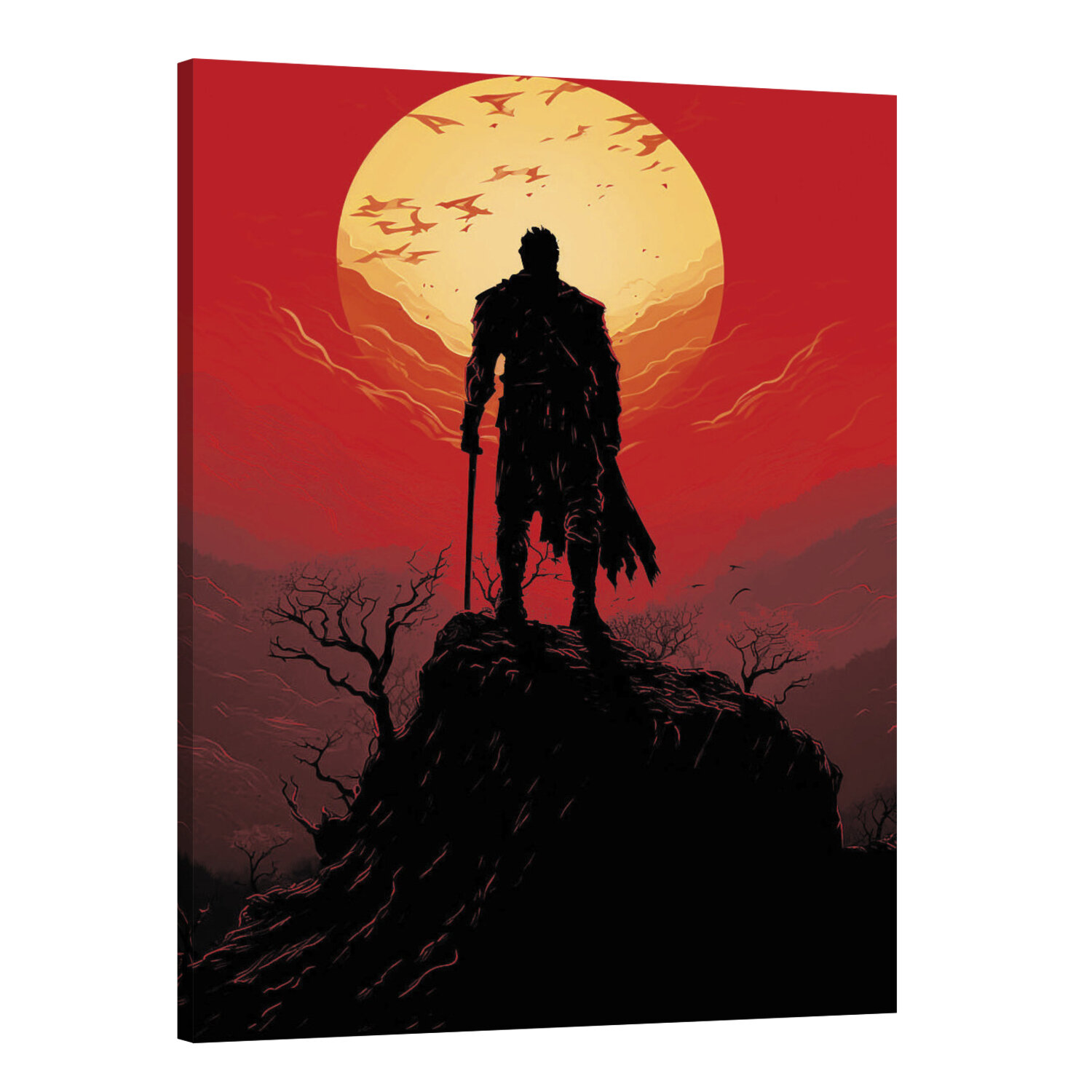 Интерьерная картина 50х70 "Берсерк: Безумие в крови"