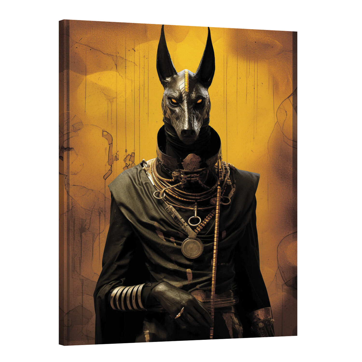 Интерьерная картина 50х70 "Анубис: страж справедливого суда"