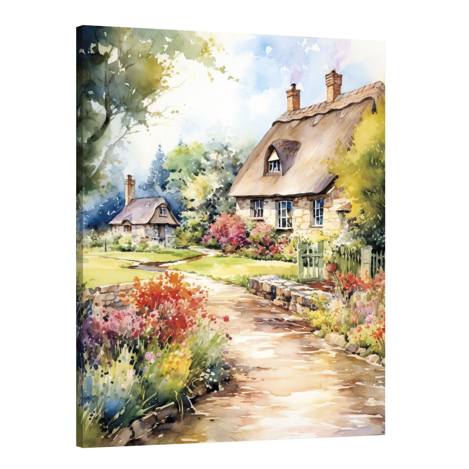 Интерьерная картина 50х70 "Деревня в стиле фермерского дома"