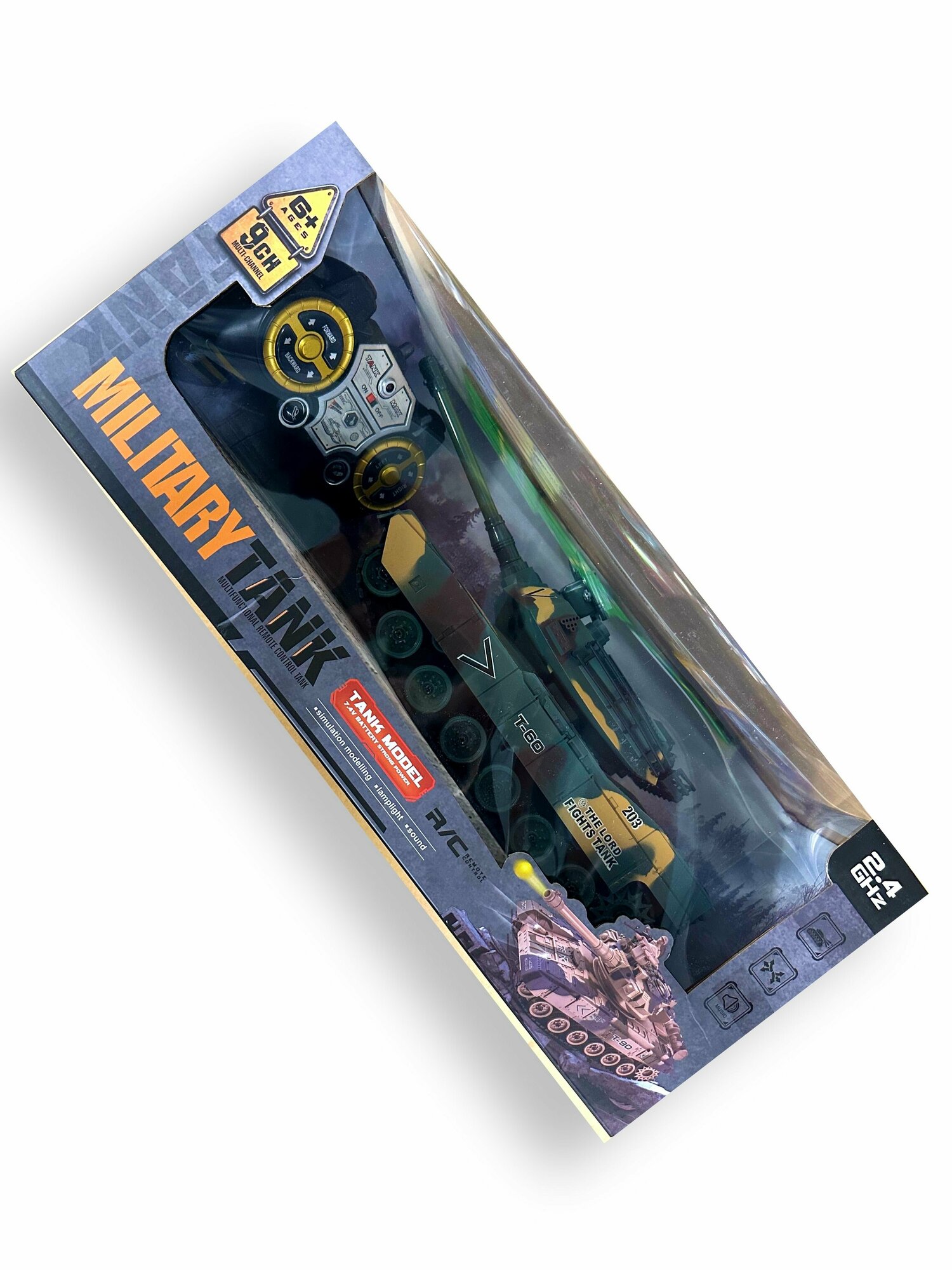 Танк на радиоуправлении, М1А1 Абрамс, пластик, свет и звук, стреляет пульками