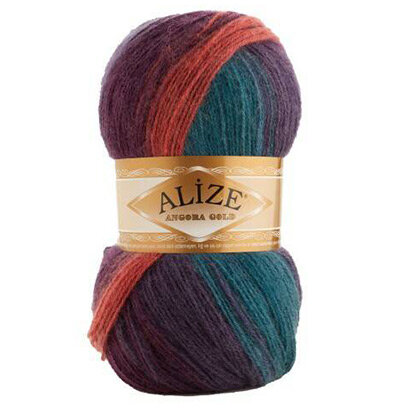 Пряжа Alize Angora Gold Batik № 7563 (550 м) 100 гр, 1 шт.