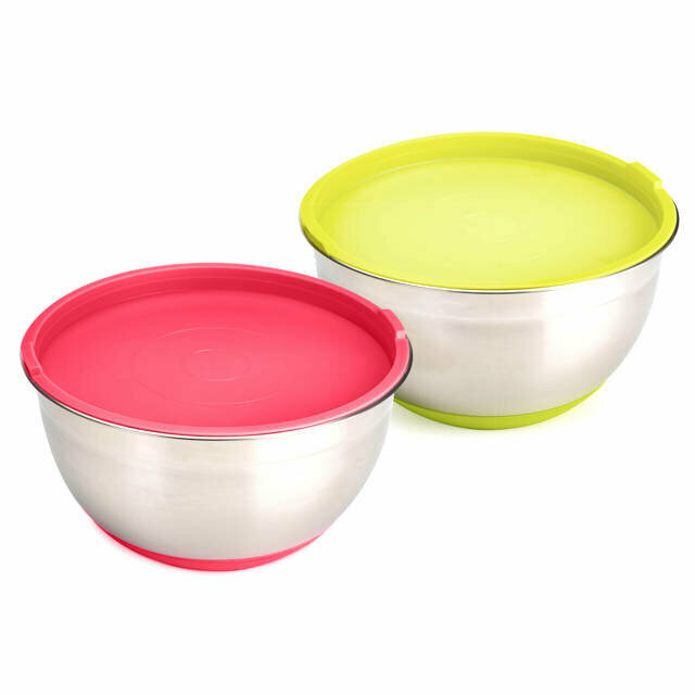 ATTRIBUTE Mix миска нержавеющая с крышкой 24 см 4,2 л цвет в ассортименте для кухни 1шт